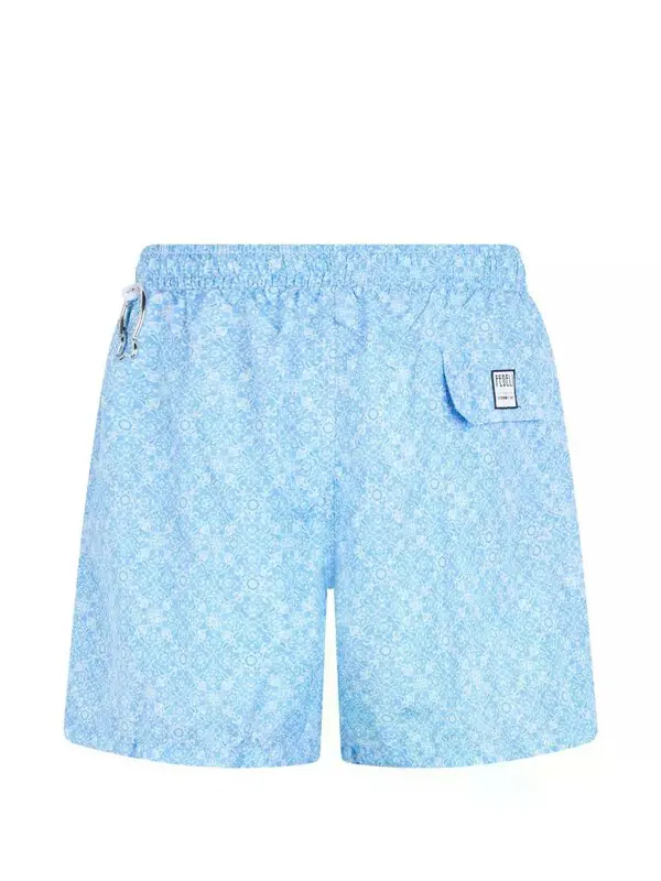 Fedeli Printed Drawstring Swim Shorts