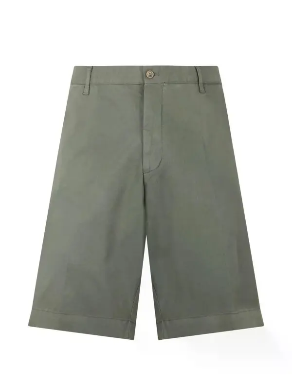 Fedeli Olive Button-fastening Shorts