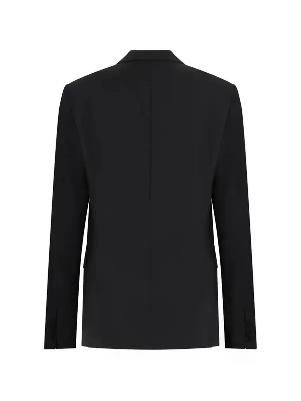 Moschino Notched-lapels Single-breasted Blazer - Black