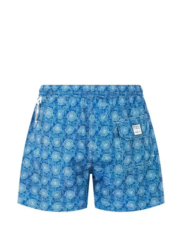 Fedeli Floral Print Swim Shorts