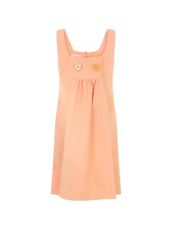 Moschino Sleeveless Square Neck Mini Dress - Orange