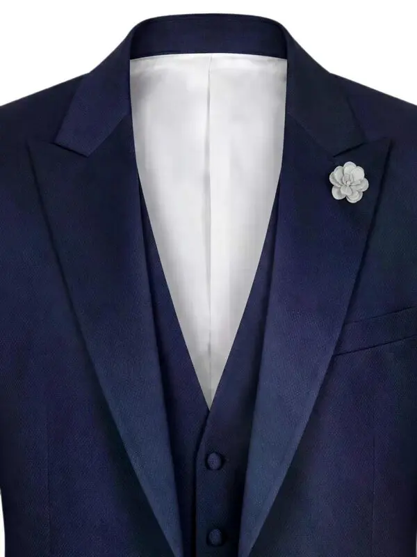 PAOLONI Three-piece Peak-lapel Suit