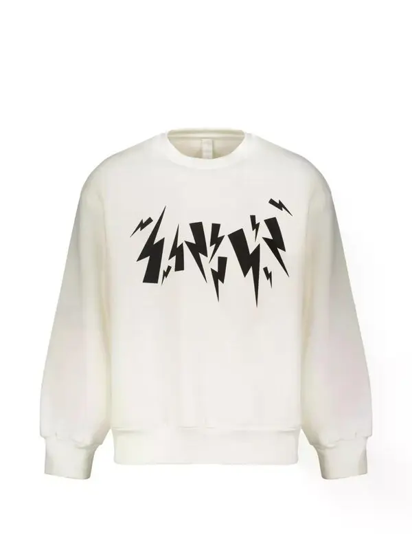 Neil Barrett Fair Isle Thunderbolt Graphic Sweatshirt