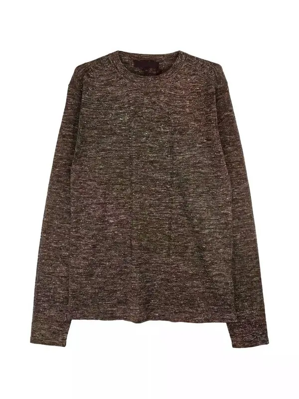 OMAR AFRIDI Landes Long-sleeve T-shirt - Brown