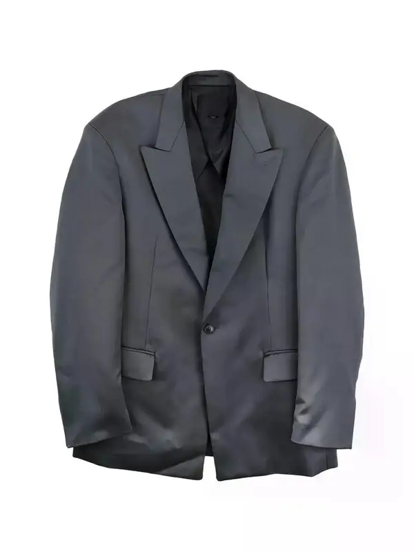 OMAR AFRIDI Peak-lapels Single-breasted Jacket - Grey