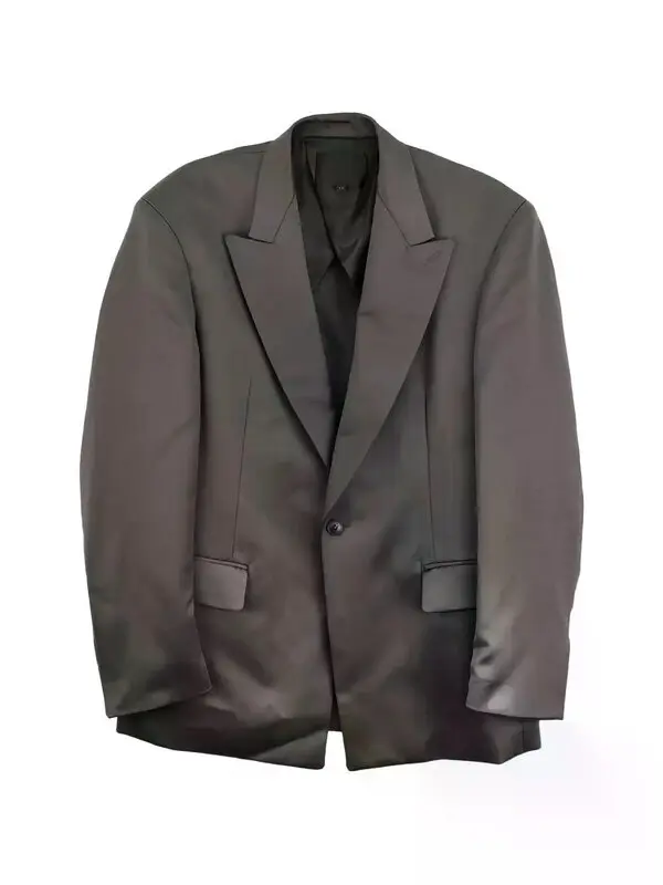 OMAR AFRIDI Peak-lapels Single-breasted Jacket - Grey