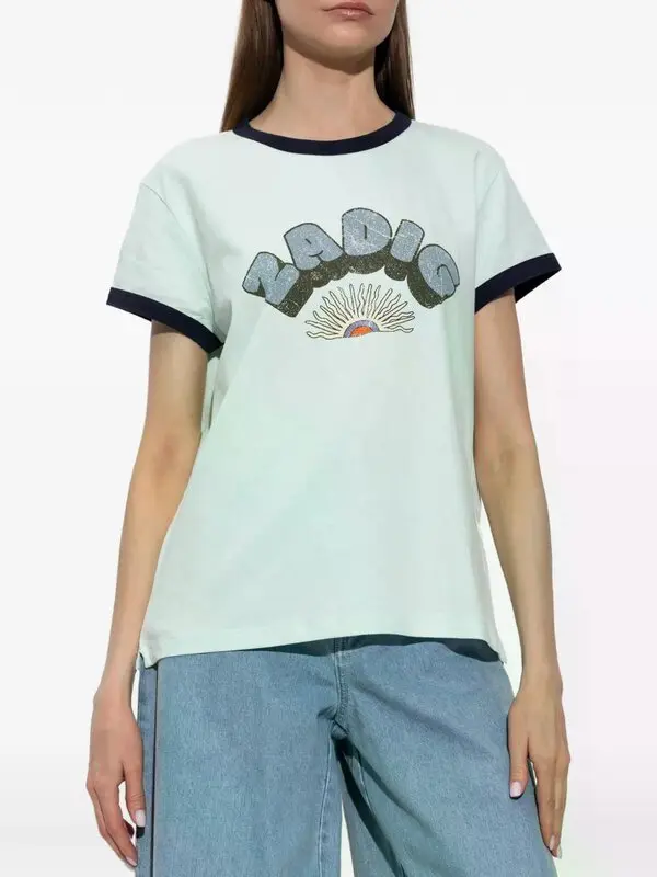 Zadig&Voltaire Walk Logo-print Ringer T-shirt
