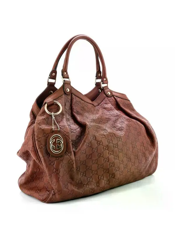 Gucci Sukey Ssima Leather Large Tote Bag