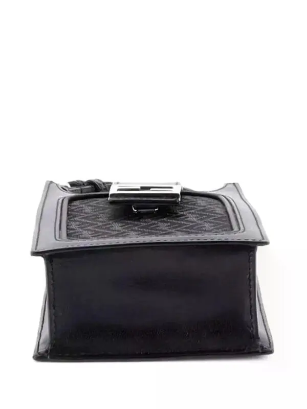 Fendi Zucca Canvas And Leather Shoulder Bag