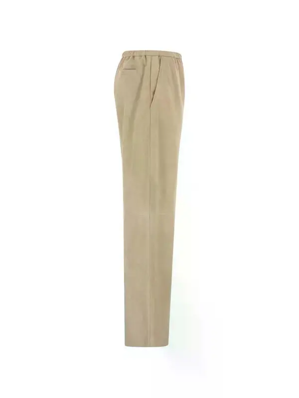 Antonelli Firenze Suede Wide-leg Trousers