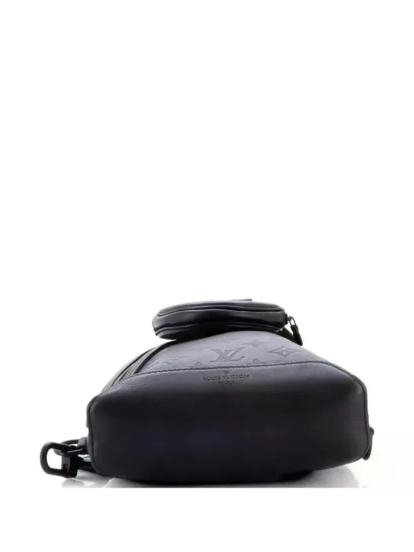 LOUIS VUITTON Monogram Shadow Leather Duo Sling Bag