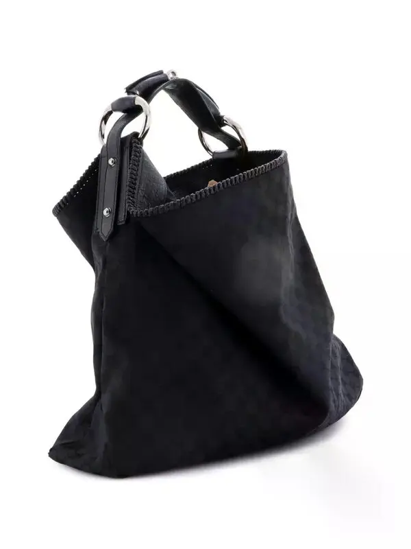 Gucci Horsebit Gg Canvas Large Hobo Bag