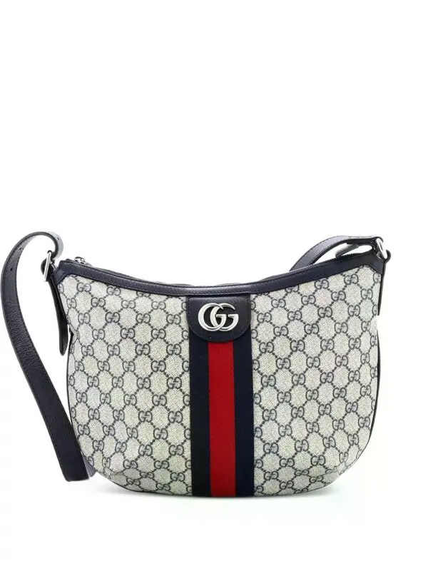 Gucci Ophidia Half Moon Hobo Bag - Blue