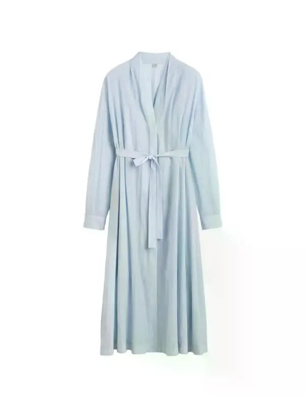 TOTEME Belted Midi Dress - Blue