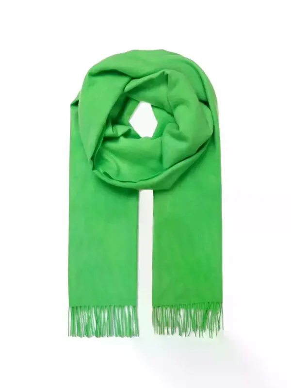 SAMSOE SAMSOE Maxi Accola Fringed Scarf - Green