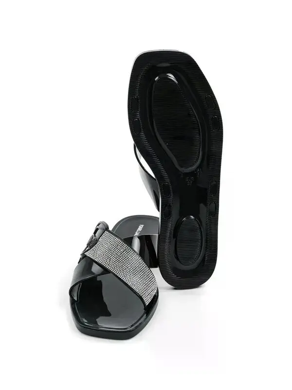 Karl Lagerfeld Ikon Nft Crystal-embellished Slides