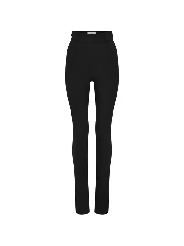 MARINE SERRE Tailored Slim-fit Pants - Black