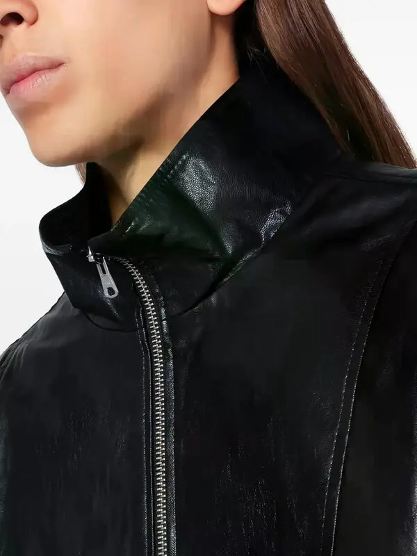 DUNST Faux-leather Bomber Jacket