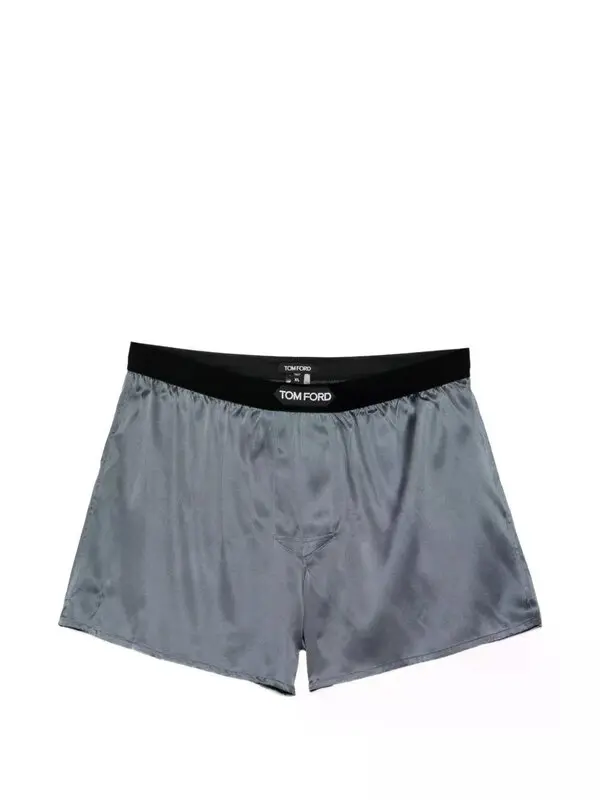 TOM FORD Logo-patched Boxer - Grey