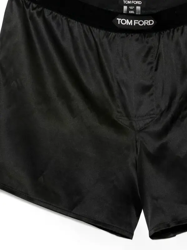 TOM FORD Logo-patched Boxer - Black