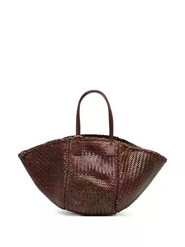 Dragon Diffusion Teresa Woven Leather Tote Bag - Brown