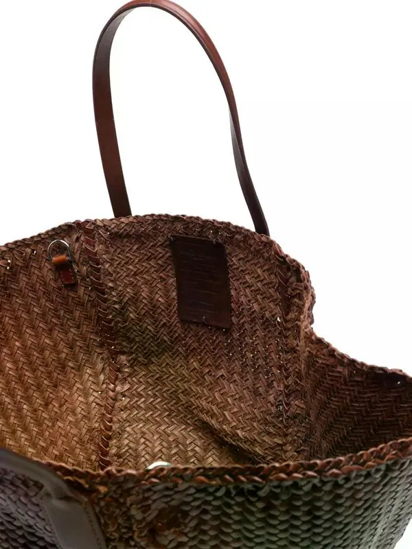 Dragon Diffusion Teresa Woven Leather Tote Bag - Brown