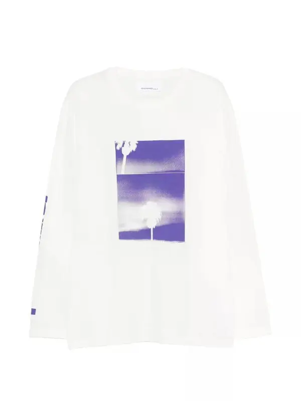 PEACEMAKER OAMC Panorama-print Long-sleeve T-shirt - White