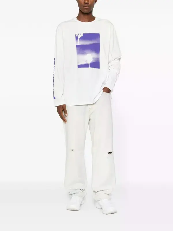 PEACEMAKER OAMC Panorama-print Long-sleeve T-shirt