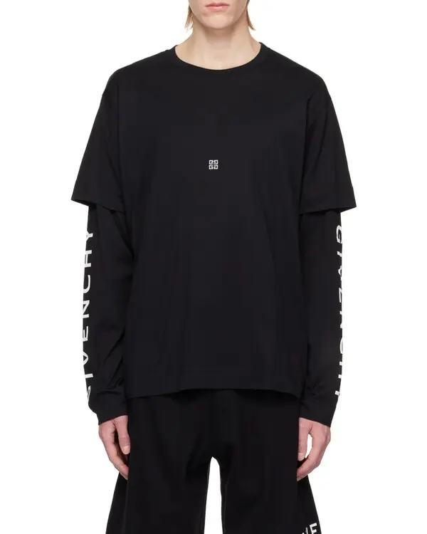 Givenchy 4g Embroidered Long-sleeved T-shirt
