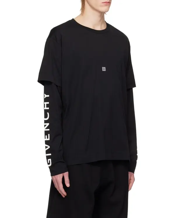 Givenchy 4g Embroidered Long-sleeved T-shirt