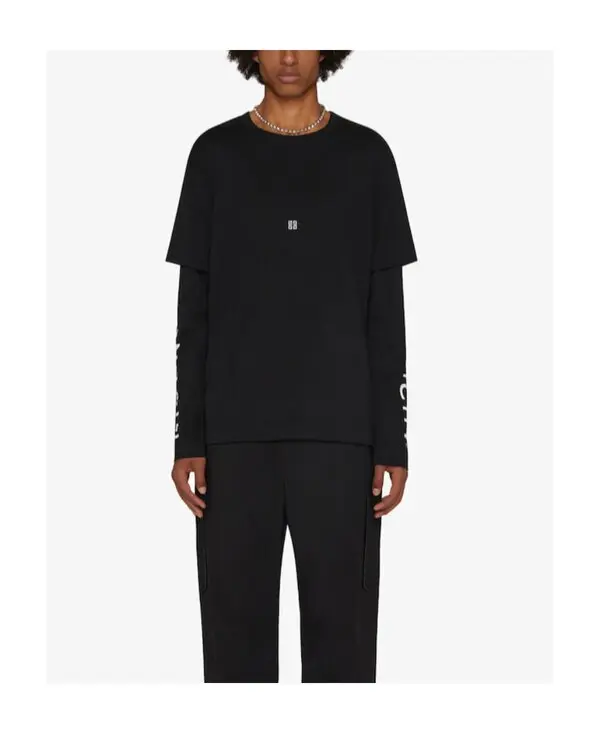 Givenchy 4g Embroidered Long-sleeved T-shirt