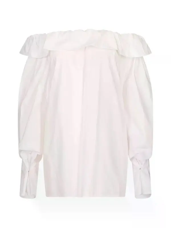 MSGM Off-shoulder Ruffled Blouse