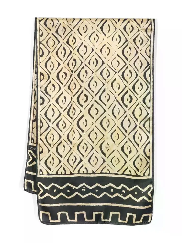 Etro Geomatric-pattern Silk Scarf - Neutrals