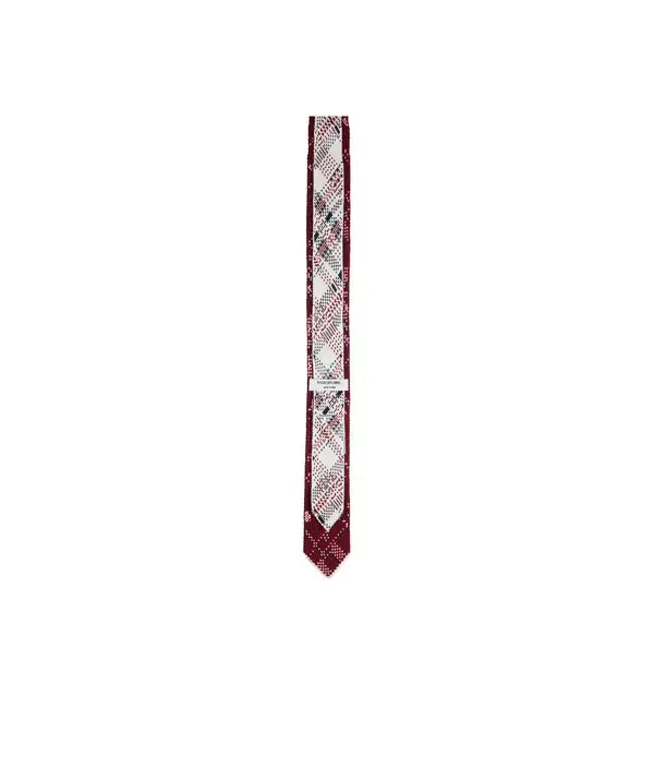 Thom Browne Jacquard Check Neck Tie