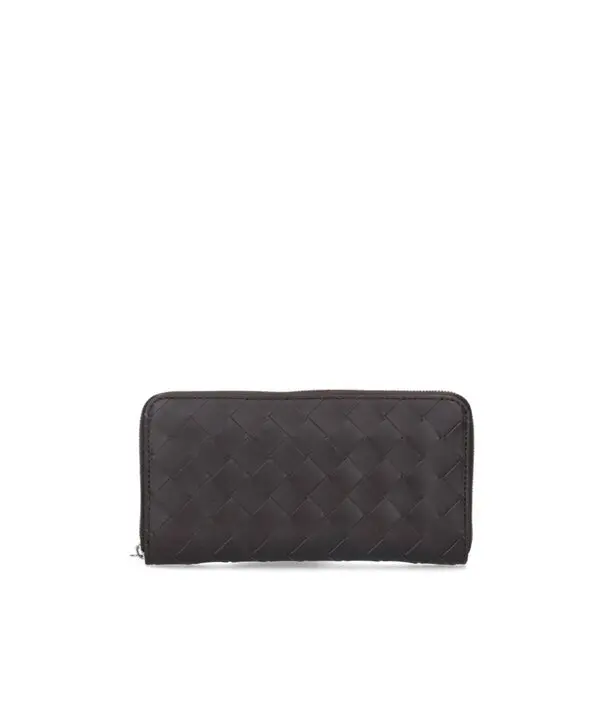 Bottega Veneta Zip Wallet - Brown