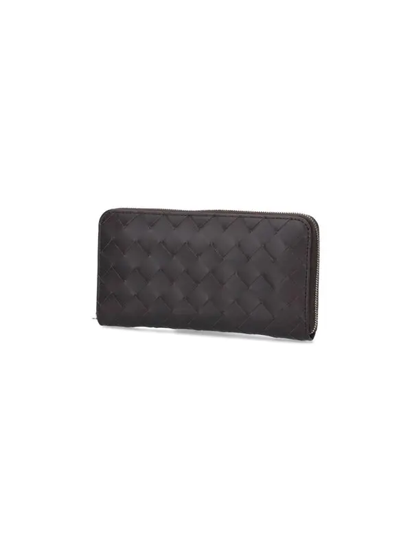 Bottega Veneta Intrecciato Zip Around Wallet