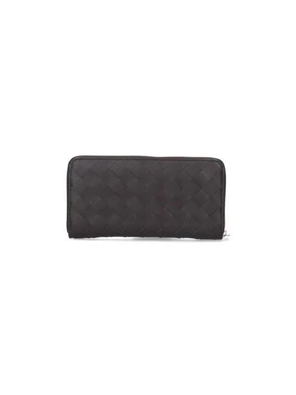 Bottega Veneta Intrecciato Zip Around Wallet