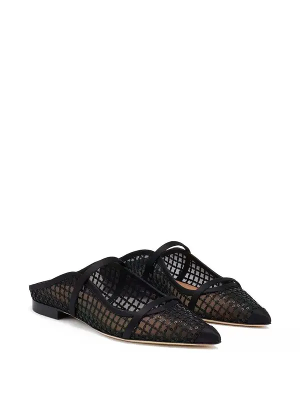 MALONE SOULIERS Maureen Sequin-embellished Mules