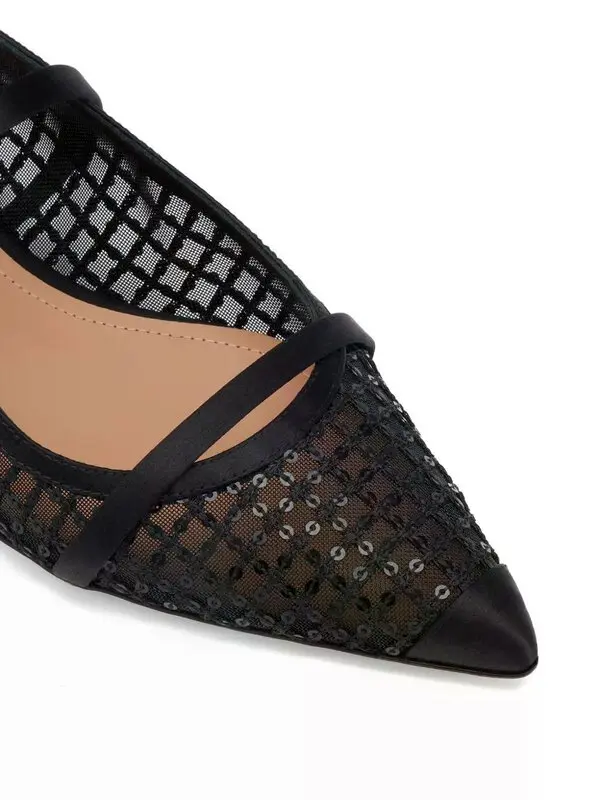MALONE SOULIERS Maureen Sequin-embellished Mules
