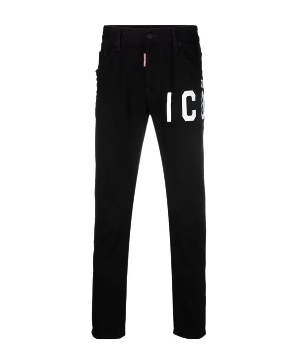 Dsquared2 Logo Printed Skater Jeans