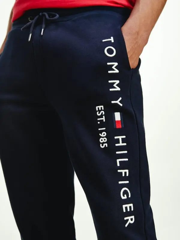 Tommy Hilfiger Logo-embroidered Drawstring Cotton Track Pants
