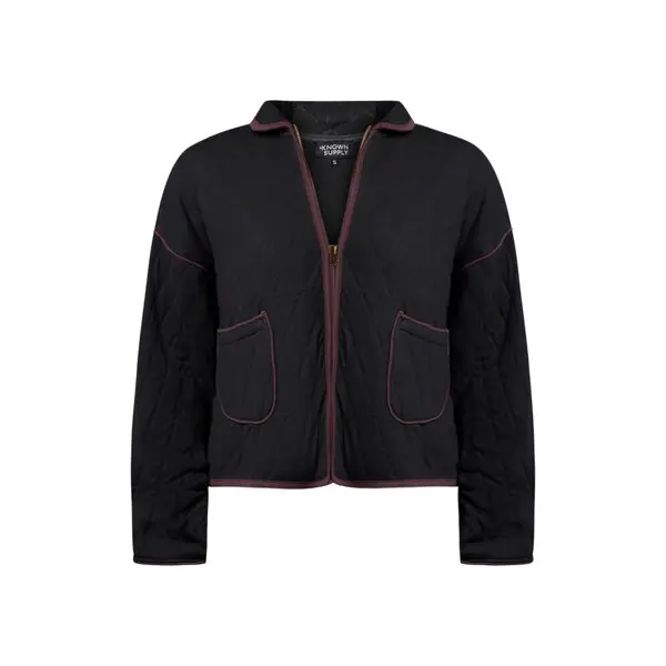 KNOWN SUPPLY Elderberry Quilted Jacket - Black