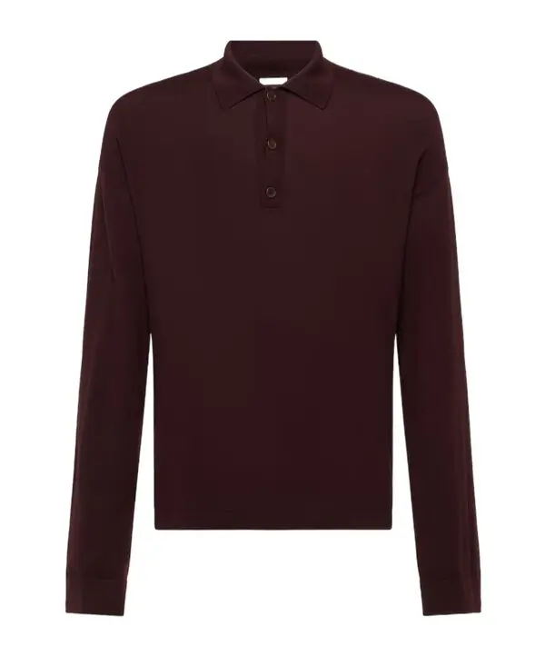 THE ROW Lapel Long-sleeved Sweater