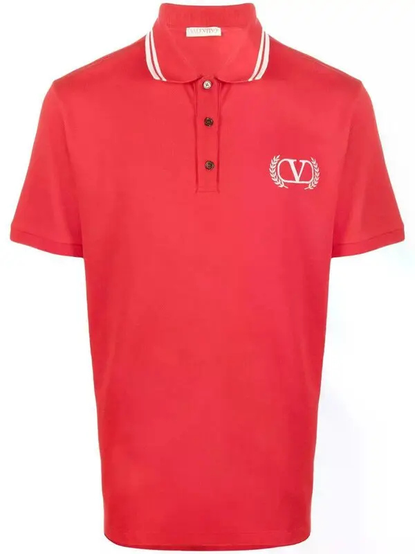Valentino Garavani Embroidered Vlogo Polo Shirt