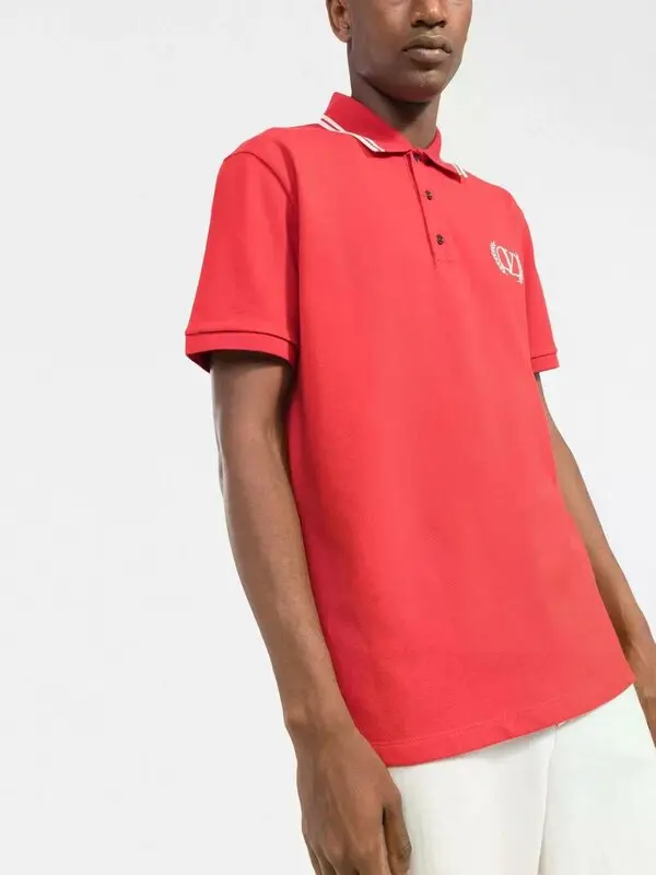 Valentino Garavani Embroidered Vlogo Polo Shirt