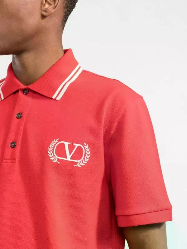 Valentino Garavani Embroidered Vlogo Polo Shirt