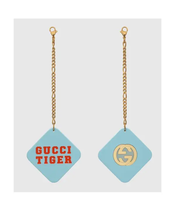 Gucci Round Frame Logo Pendant Sunglasses