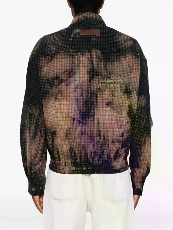 FENG CHEN WANG Tie-dye Distressed Jacket