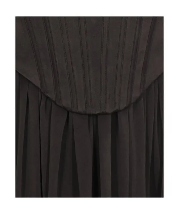 Zimmermann Pleated Flared Slip Dress