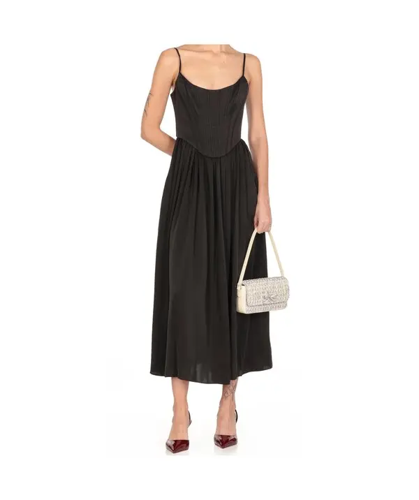 Zimmermann Pleated Flared Slip Dress